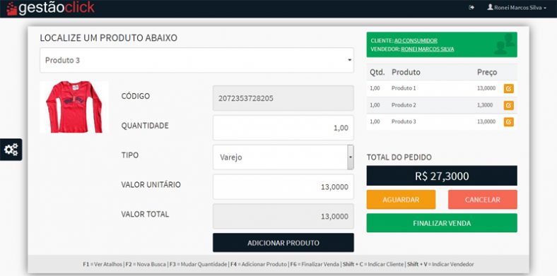 Programa Para Loja De Roupas - GestãoClick